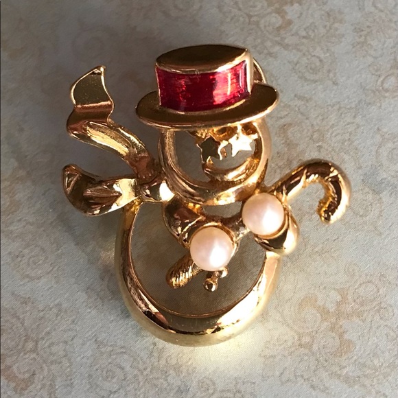 Avon | Jewelry | Vintage Avon Snowman Pin 992 | Poshmark